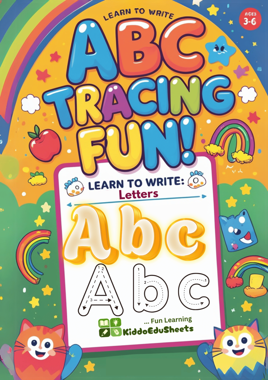 ABC Tracing Fun| Alphabet Abc (Capital & Small Letters) - Kiddoedusheets