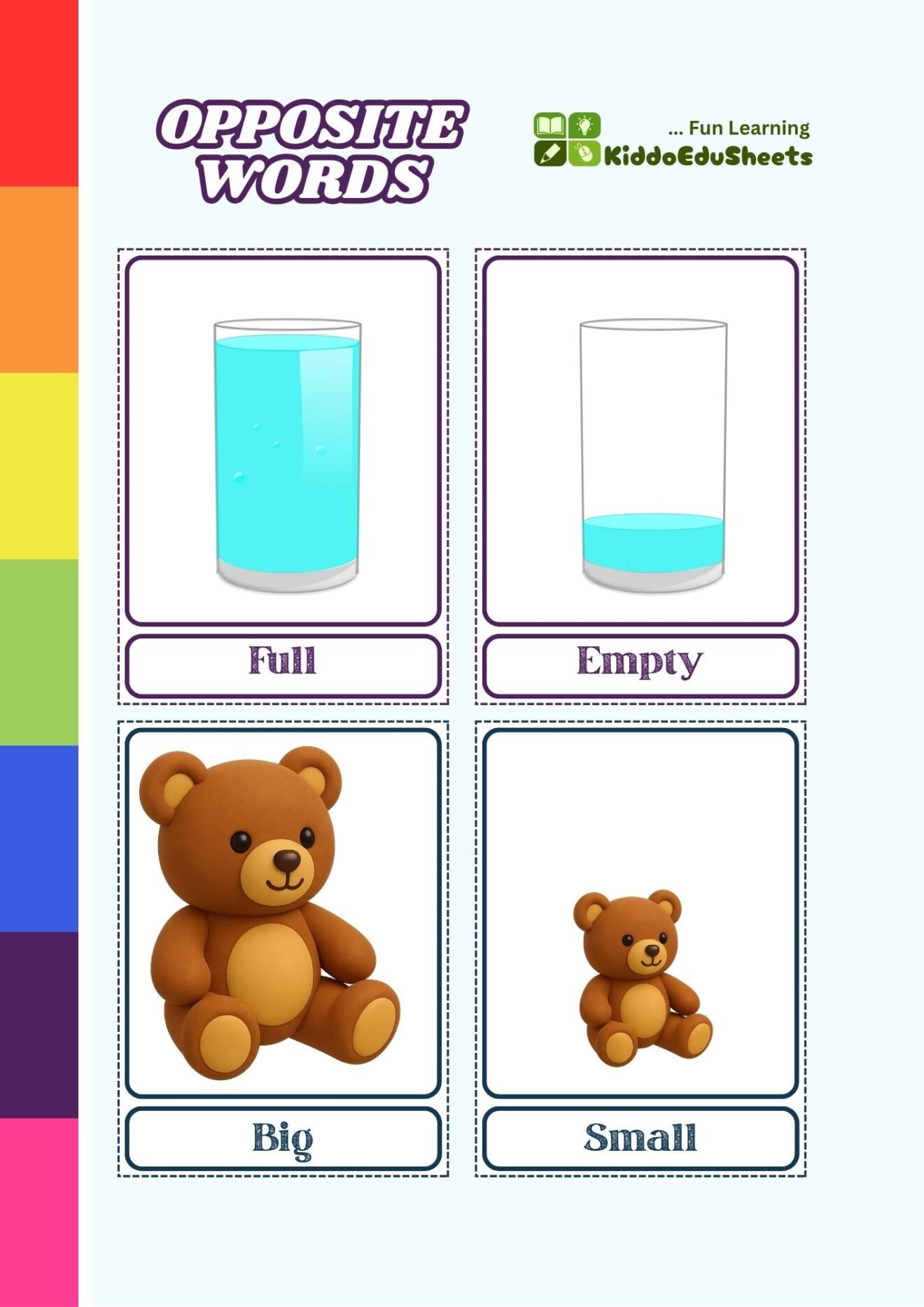 Opposite Word Flash Cards for Kids – Fun Learning Tool for Early ...