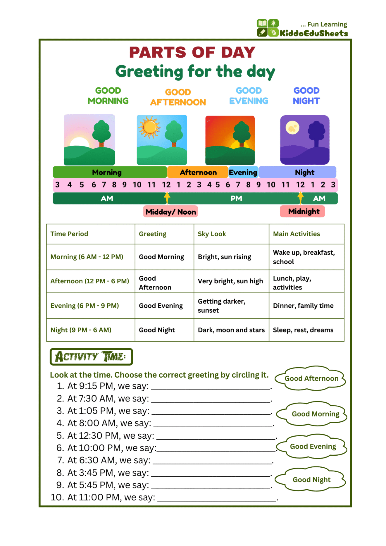 Greetings for Kids Ages 4–12 | Fun Learning Book of Hello, Goodbye ...